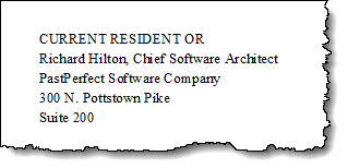 How can I add "Current Resident or" to my mailing labels? – PastPerfect ...